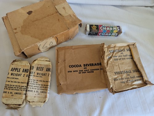 WWII Canada Military Food Packet Individual Survival box | eBay