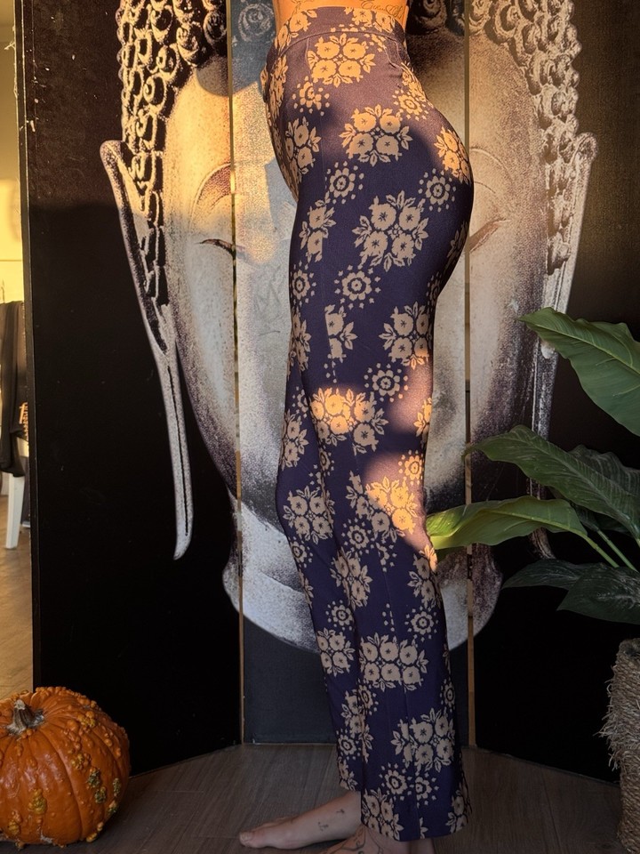 handmade purple floral print rayon pants | eBay