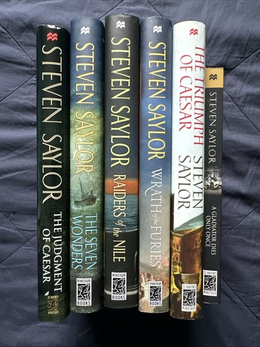 Stephen Saylor Books Lot 6 Ancient Rome Fiction Historical Hardcover ...