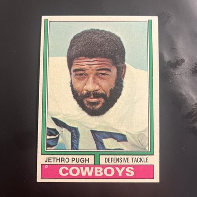 Jethro Pugh #387 1974 Topps Dallas Cowboys Football Card NFL NM | eBay