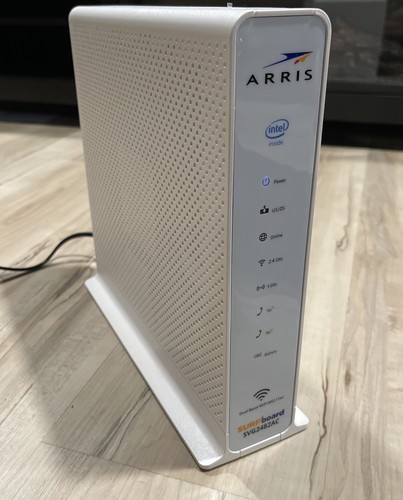 ARRIS SVG2482AC 24 x 8 DOCSIS 3.0 Voice Cable Modem with AC1750 Dual ...