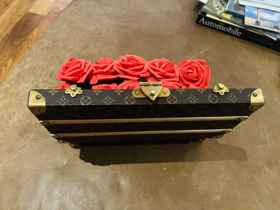 Louis Vuitton Flower Trunk Malle Fleur Classic Monogram Canvas water ...