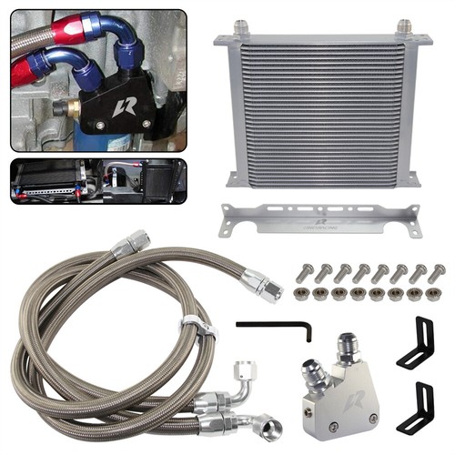 34 Row Engine Oil Cooler Kit For Corvette LS1 LS2 LS3 LS6 LS7 LS9 4.8L ...