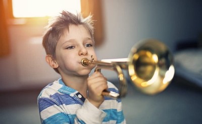 Pure Brass/Copper Bugle Best Gifts Kids Real Baby Bugle to Play ...
