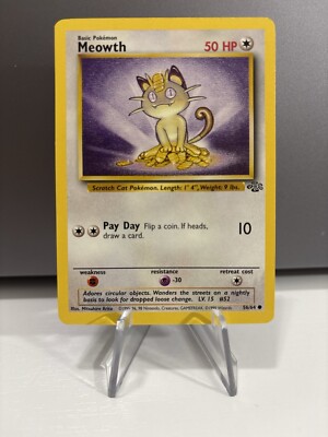 Meowth - 56/64 - Pokemon Jungle LP | eBay