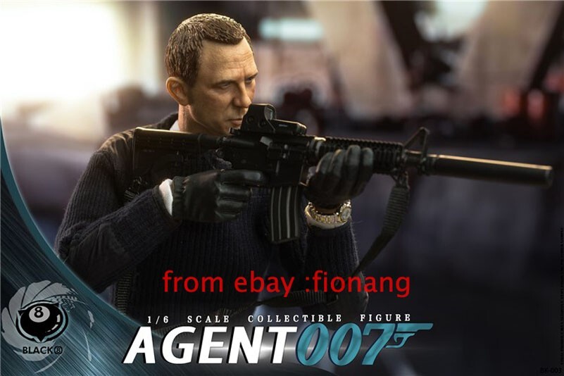 BLACK 8 STUDIO BK-003 Agent 007 James Bond Daniel Craig Action Figure ...