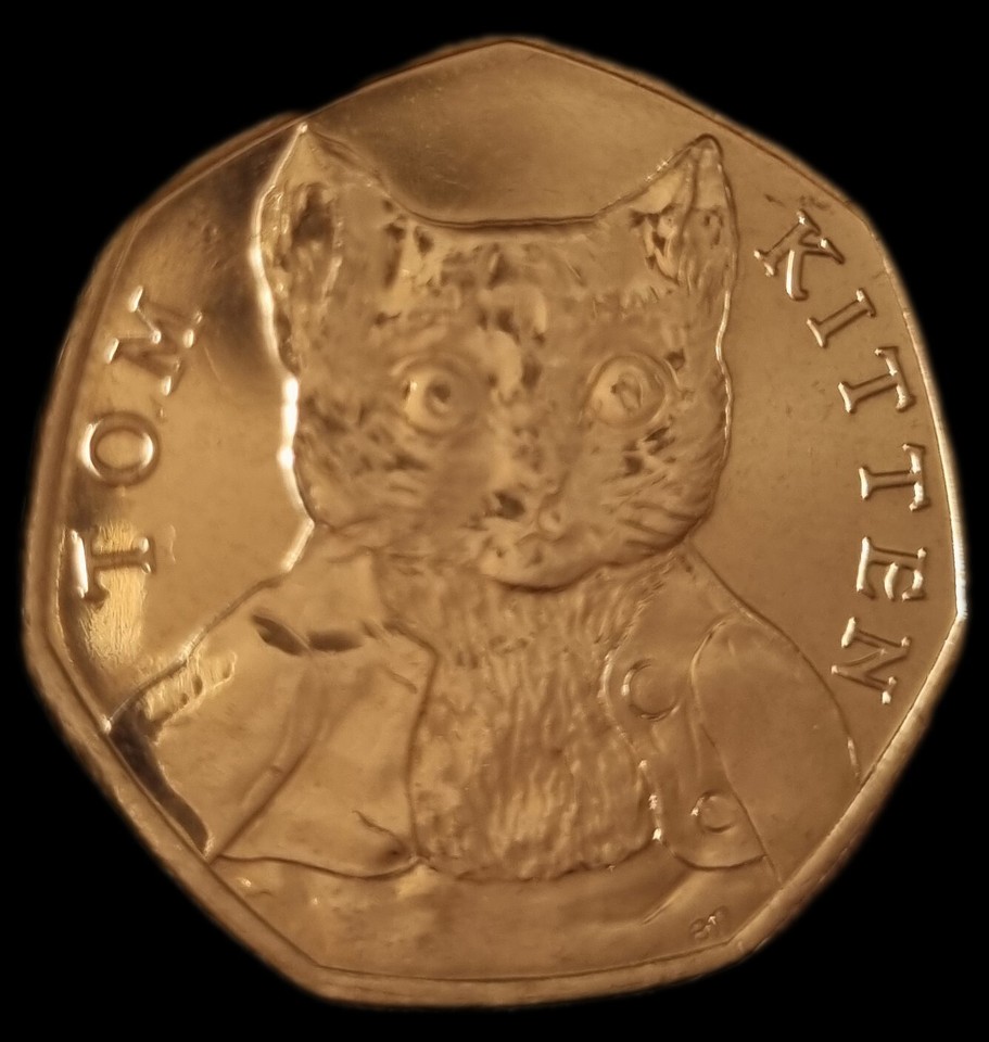 2017 RARE TOM KITTEN 50P COIN | eBay UK