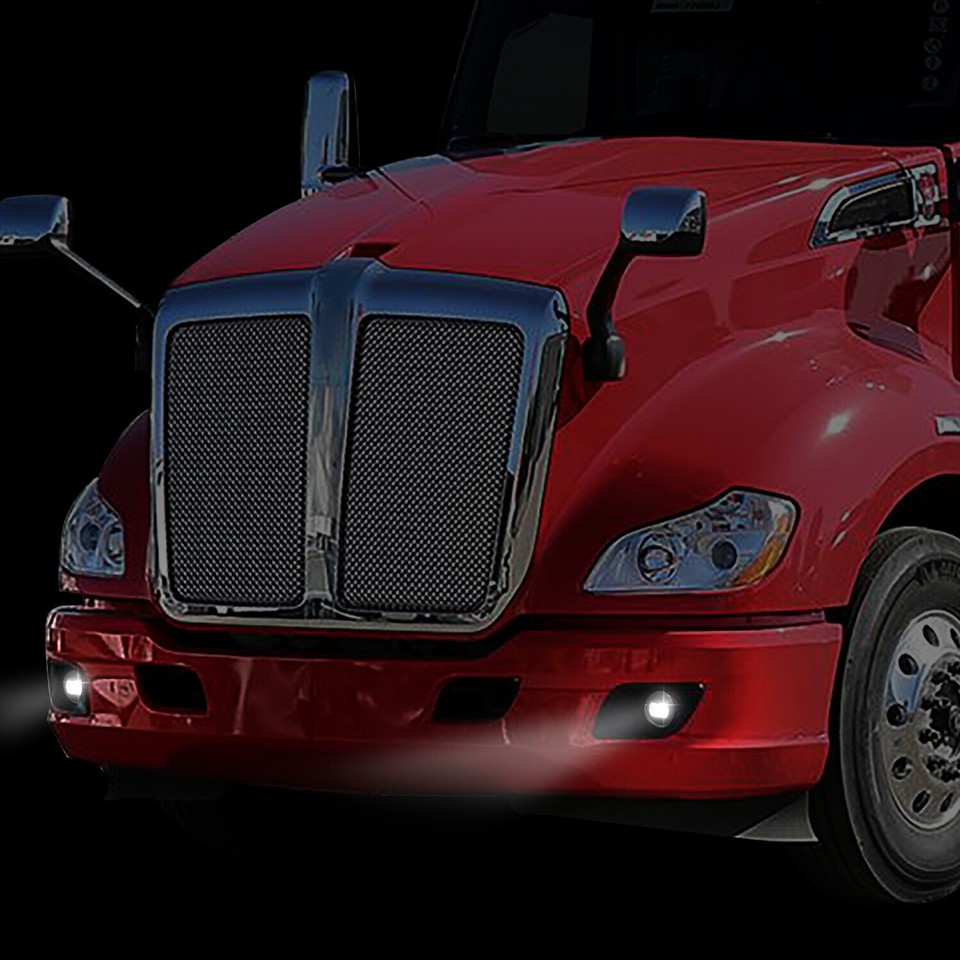 FOR 11-24 KENWORTH T680 FULL LED PROJECTOR FRONT BUMPER DRIVING FOG ...