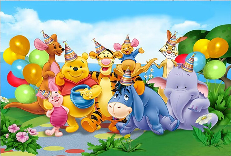 Winnie The Pooh And Friends Birthday Wallpaper