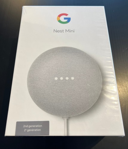 Google Nest Mini (2nd Generation) Smart Speaker - Chalk (NEW) | eBay