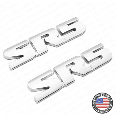 2x Tacoma 4Runner TRD Pro SR5 Emblem Side Rear Door Tailgate Badge OEM ...