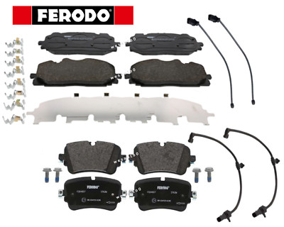 Front Brake Pad & Rear Brake Pad Set OES + Sensors for Audi Q7 Q8 17-19 ...