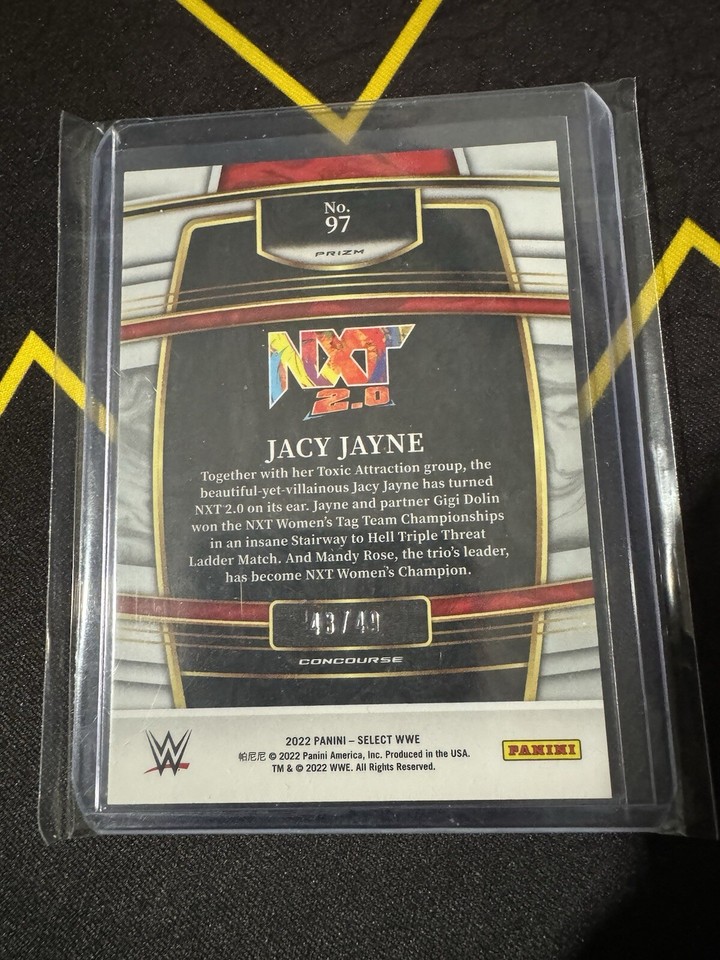 Jacy Jayne Select WWE 2022 Concourse Neon Green /49 Prizm RC Rookie | eBay