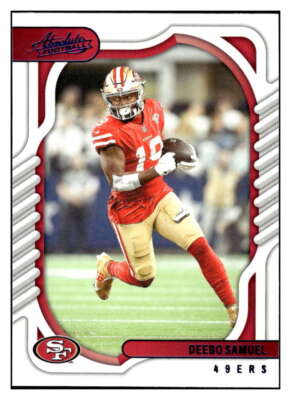 DEEBO SAMUEL 2022 Panini Absolute Blue #58 NFL 49ers ID:49861 | eBay