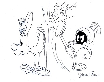 Marvin The Marshin Coloring Pages