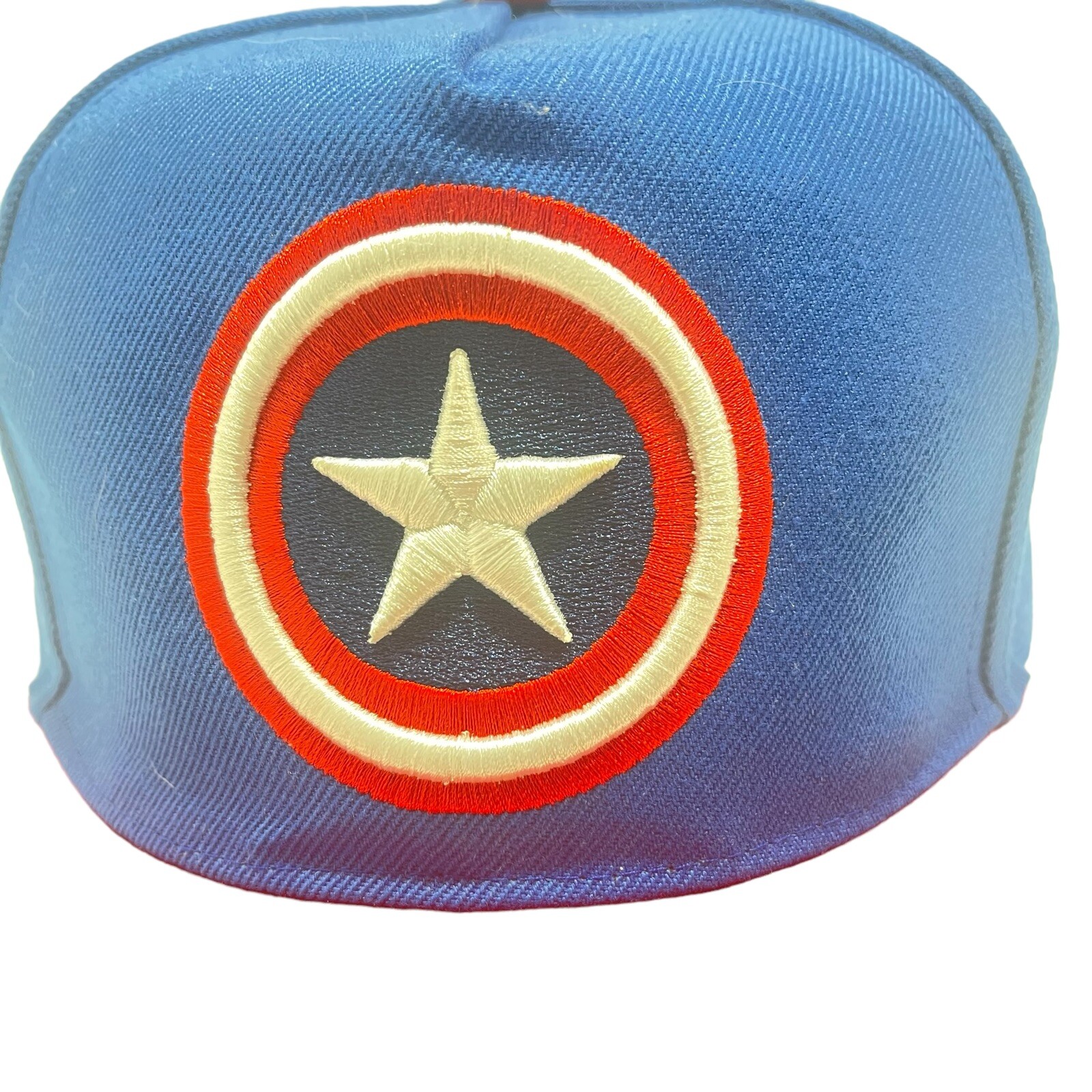 Marvel Captain America Shield Blue & Red Snap Back One Size Hat Cap ...