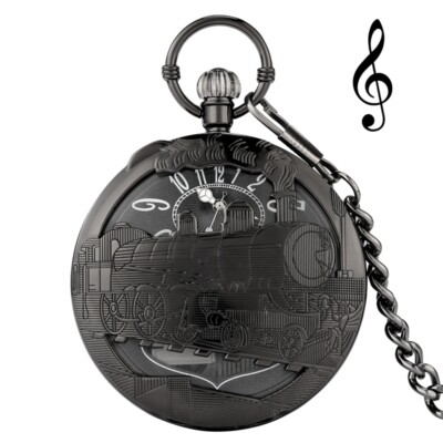 Creative Musical Pocket Watch Playing Song Quartz Watches for Men Women ...