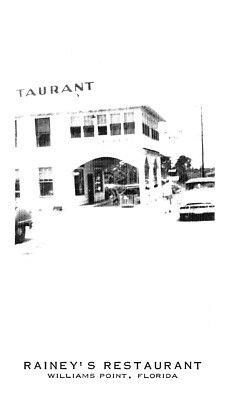 #H4154 WILLIAMS POINT, FL. POSTCARD, RAINEY'SRESTAURANT | eBay