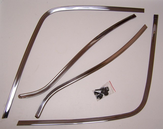 68-70 MOPAR B Body Rear Window Trim Chrome Stainless Molding Moulding ...