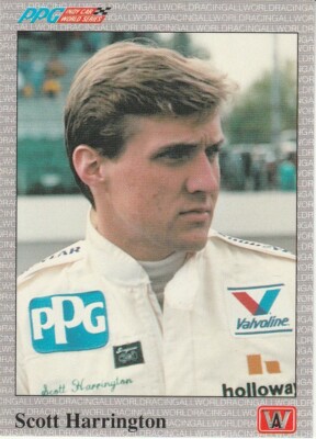 SCOTT HARRINGTON 1991 PPG Indy Car A&S Racing Collectables Racing card ...