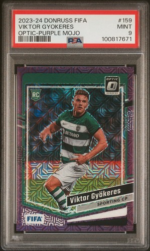 2023-24 Panini Donruss FIFA Viktor Gyokeres #159 (RC) /25 Purple Mojo ...