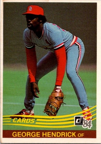 George Hendrick 1984 Donruss #475 St. Louis Cardinals | eBay