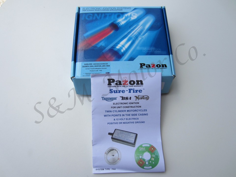 BSA TRIUMPH TWIN UNIT T100 T120 T140 PAZON ELECTRONIC IGNITION KIT 1963 ...
