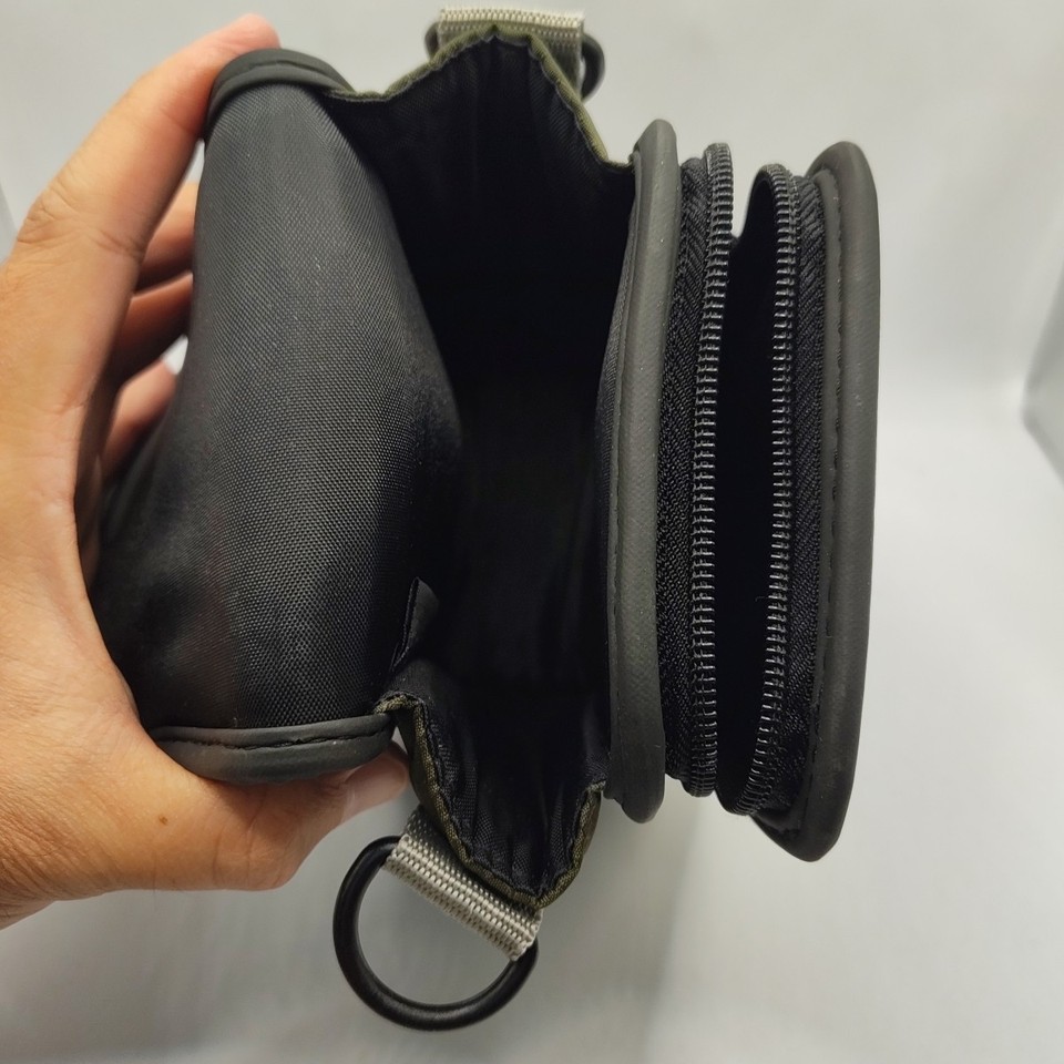 TARGUS Camera Bags Case Lot (2) Army Green w/ Shoulder Strap Belt Loop ...