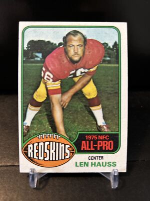 1976 Topps Football Len Hauss Washington Redskins #370 | eBay