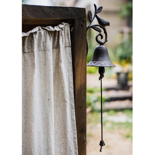 Dinner Bell Farmhouse Cast Iron Bird Doorbell for Wall Indoor Outdoor ...