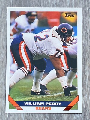 1993 Topps #495 William Perry Chicago Bears Refrigerator Frig | eBay