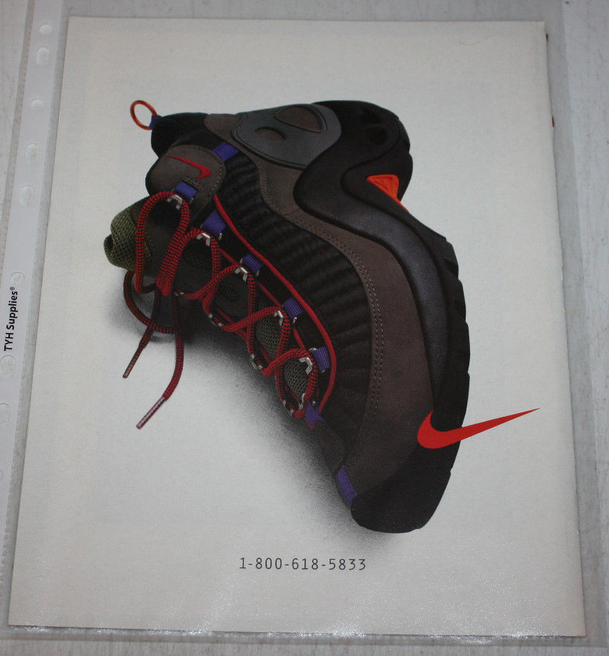 Vintage Nike Phone Number 1-800 Sneakers Advertising Print Ad Poster ...