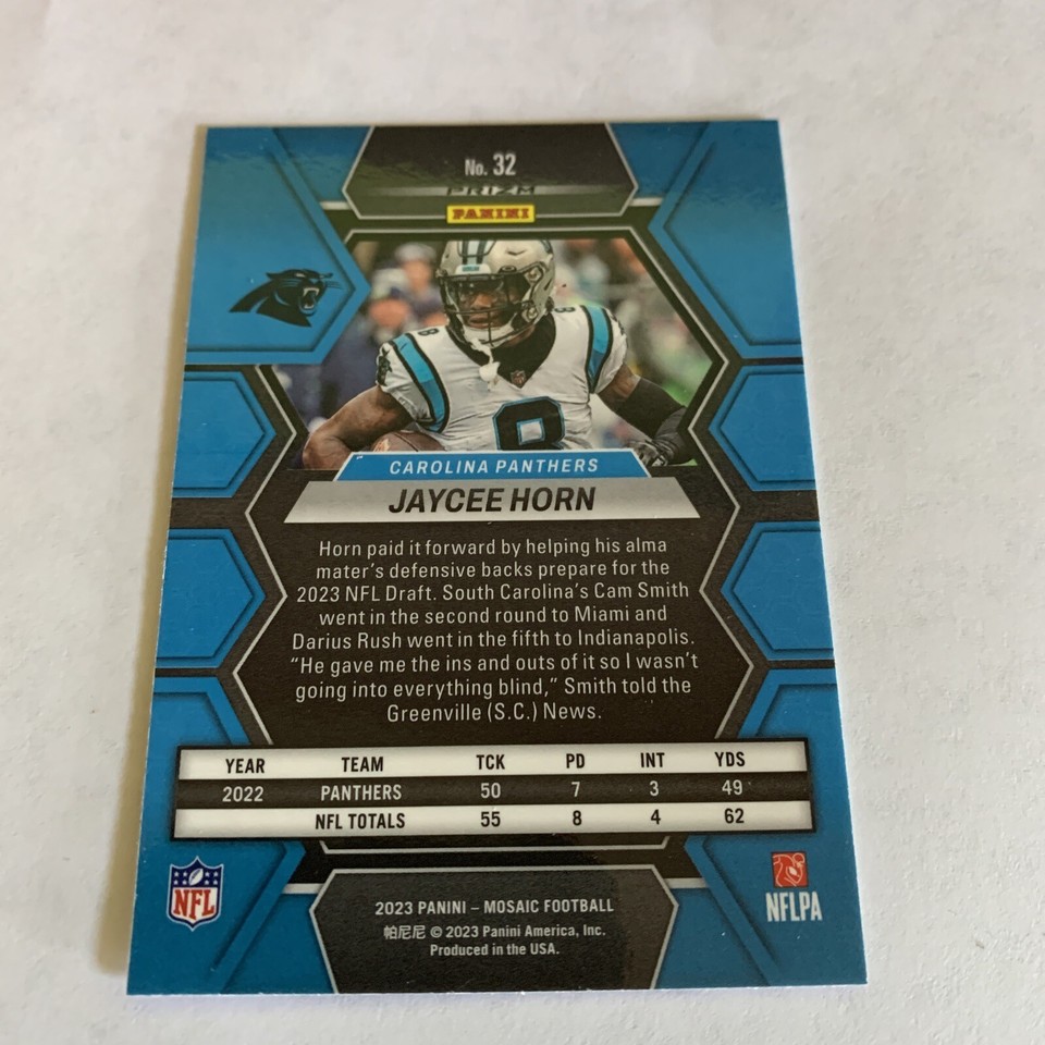 Jaycee Horn 2023 Mosaic Silver Prizm #32 Carolina Panthers | eBay