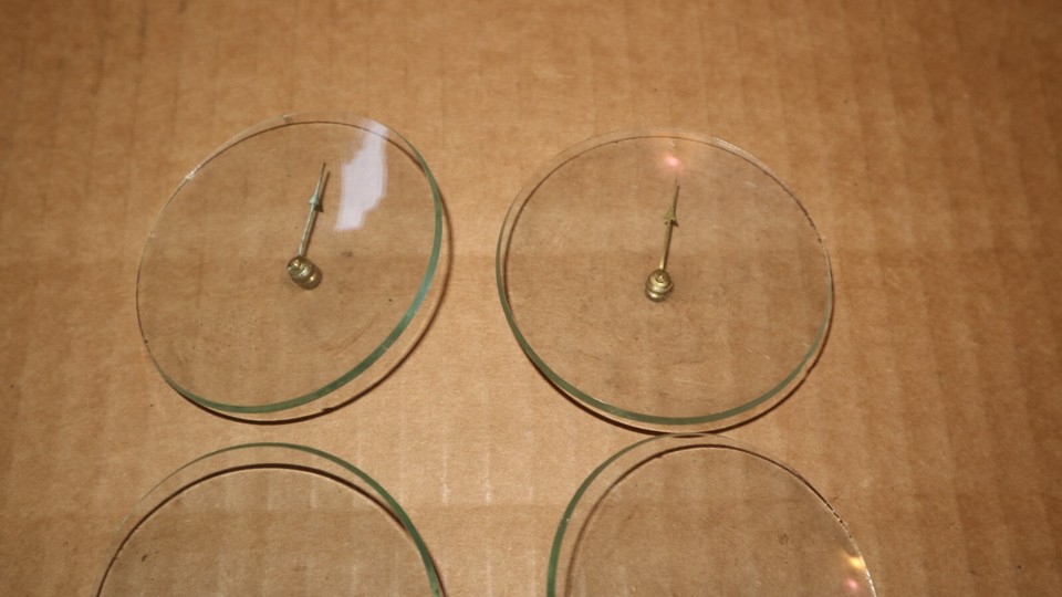Lot of 4 Vintage Barometer Replacement Domed Glass with Pointer 65mm | eBay