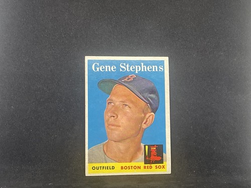 1958 Topps #227 Gene Stephens Boston Red Sox (EX+/EXNM) | eBay
