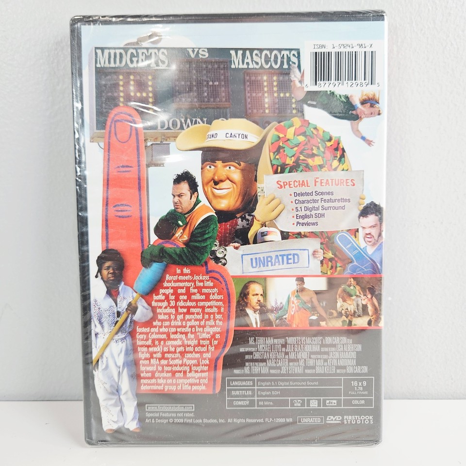 Midgets vs. Mascots Unrated DVD (2009, First Look) Coleman Mewes • New ...