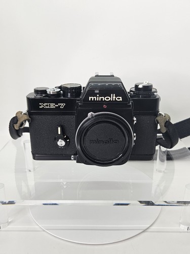 Minolta XE-7 35mm SLR Film Camera Black Body Only W/ Cap - TESTED ...