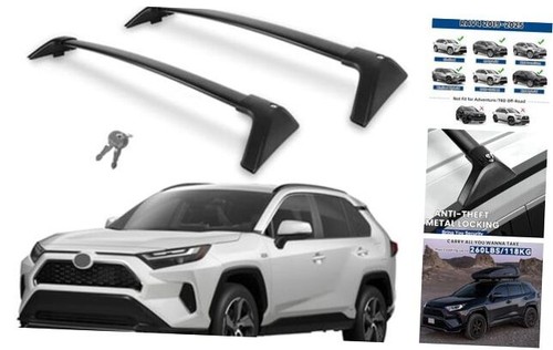 260LBS Heavy Duty Roof Rack Crossbars for 2019 2019-2025 RAV4(Anti ...
