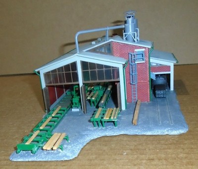 : HO Train Layout Structure .. "Lumber - Sawmill" Building | eBay