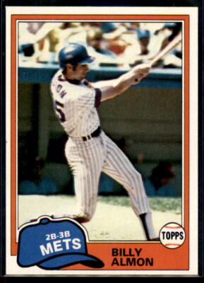 1981 Topps Billy Almon #163 New York Mets | eBay