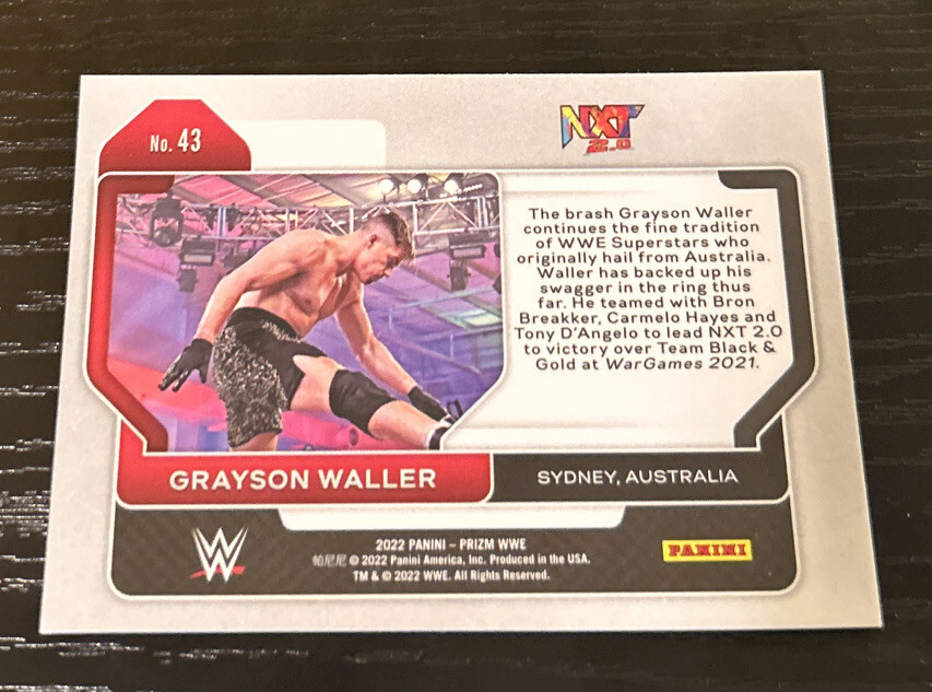2022 Panini Prizm WWE Grayson Walker Rookie | eBay