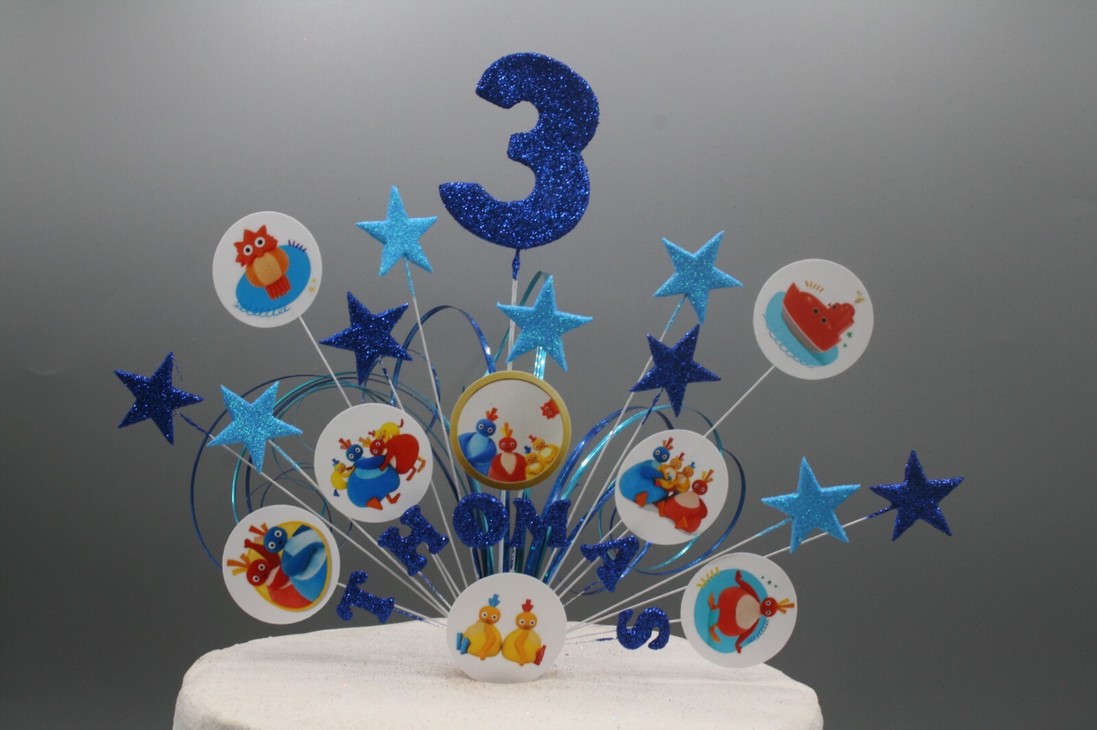 Cake Topper Twirlywoos Postman 1st 2nd 3rd 4th 5th 6th Personalised ...
