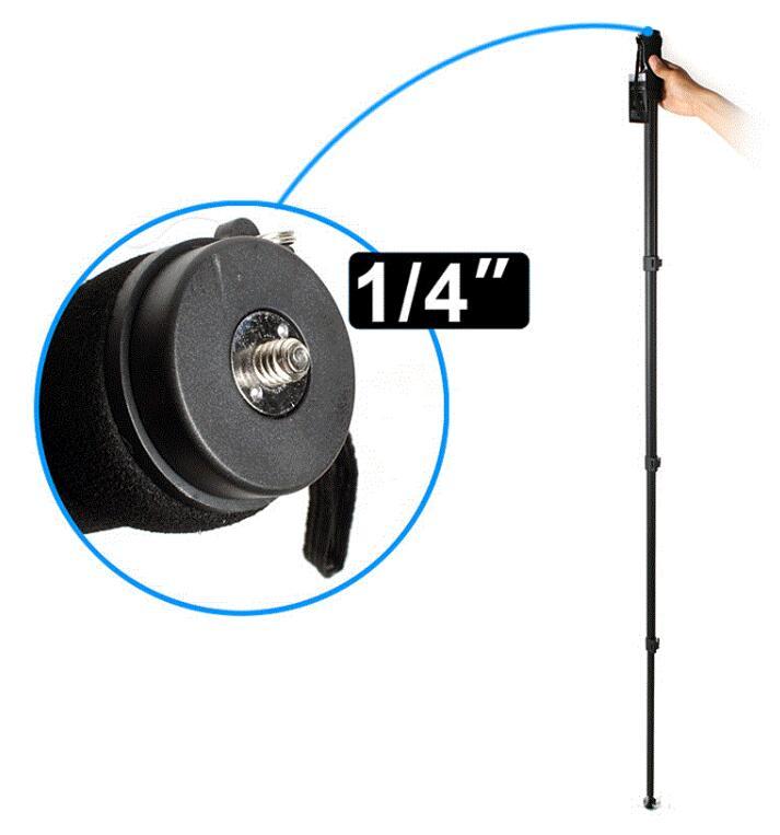 Extendable 70" Aluminium Walking Stick Monopod Unipod Pole for DSLR ...