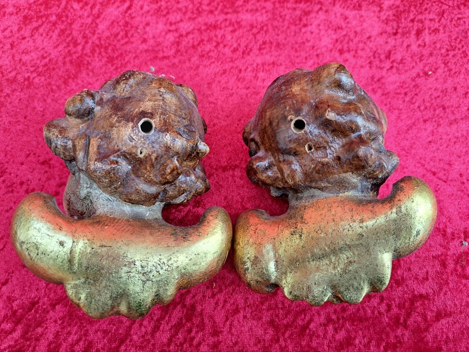 Putti - Coppia, Angeli, 2 Belle, Vecchio Figure In Legno, Putto, Putti ...