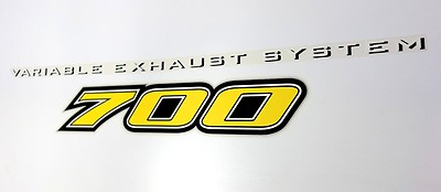Polaris Right Hand "VES 700" Decal Yellow Black White 2003 EDGE RMK SKS ...