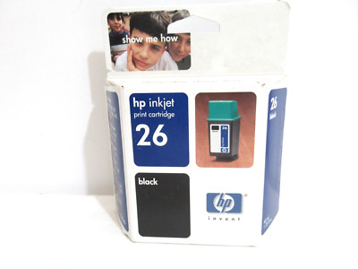 hp inkjet Print Cartridge #26 Black New Sealed box Expired 2004 | eBay