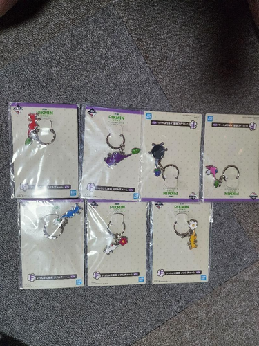 Pikmin Metal key chain 7 types Complete Set Ichibankuji Prize F 2023 ...