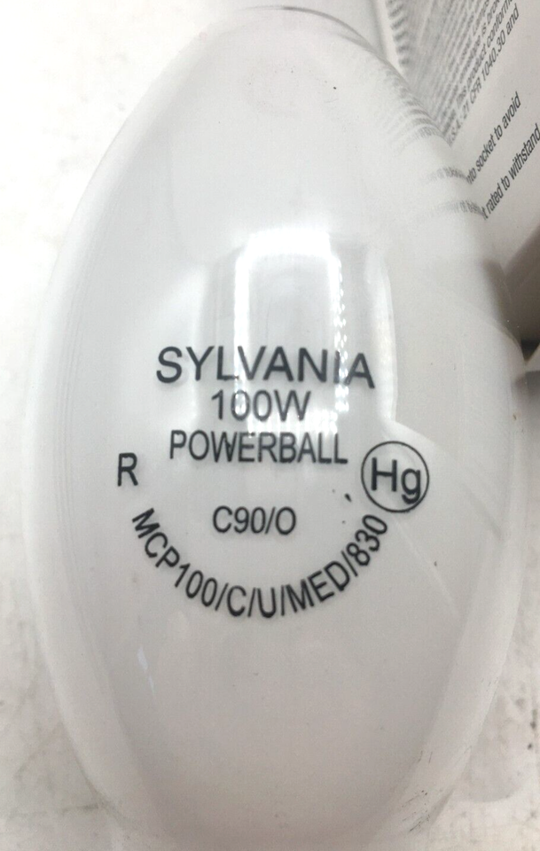 Sylvania Lot of 3 Metalarc Powerball Metal Halide Bulb 100W, ED17 ...