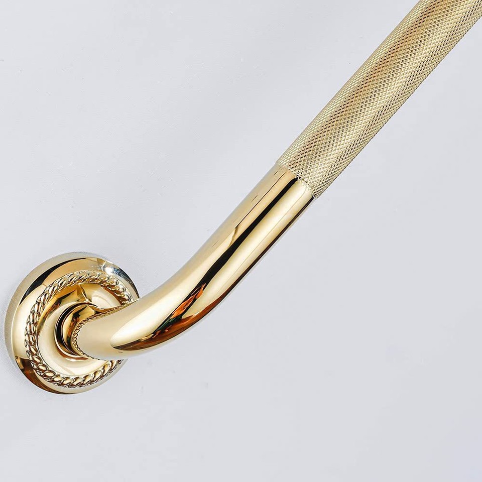 Textured Shower Grab Bar, 16-Inch Bathroom Support Rails, Stylish ...