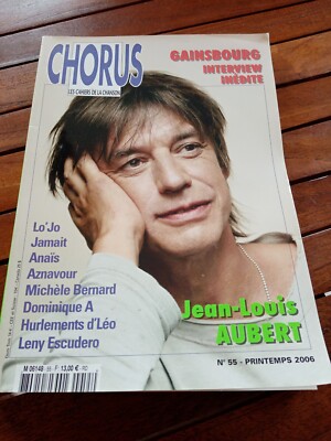 2006-special JEAN LOUIS AUBERT-magazine CHORUS LES CAHIERS DE LA ...
